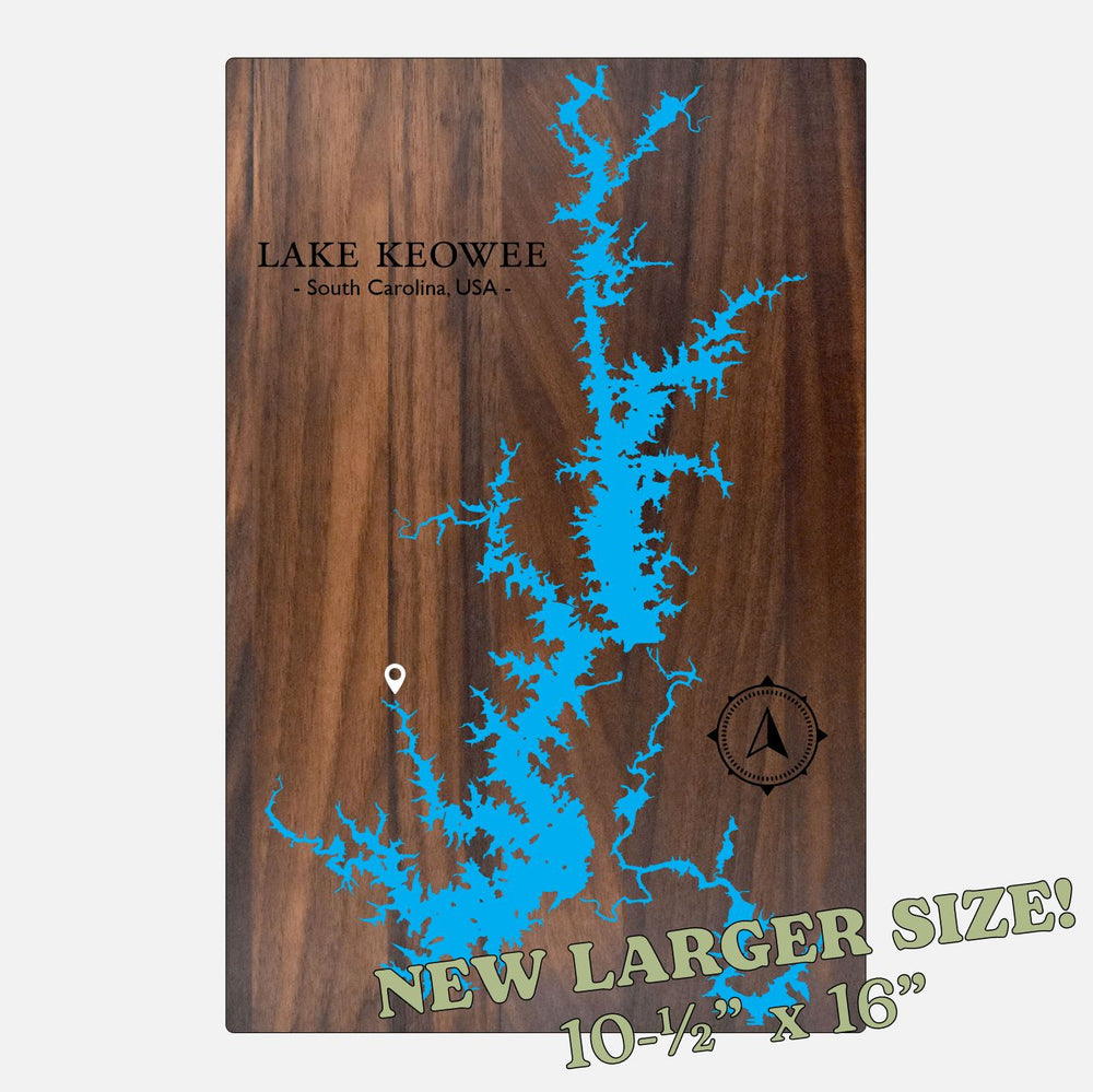 Custom Epoxy Resin Lake Board | Personalized Resin Art by Keyway Designs