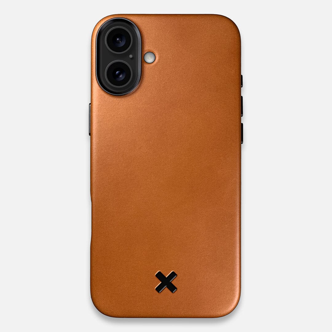 Full Leather Case - Whiskey - MagSafe iPhone 16 Plus by Keyway Designs